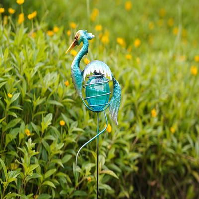 China Outdoor Metal Solar Bird Ornaments with 100mAh Battery and IP44 Waterproof Rating for Garden Lighting for sale