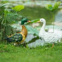 China ODM Metal Duck Garden Ornament - Custom Rustproof Outdoor Decor with 100pcs MOQ and 60-80 Day Delivery for sale