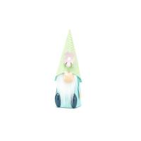 China Small Gnome Metal Garden Ornaments Creative White Bearded Gnome Decor for sale