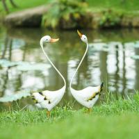 China Custom Metal Goose Garden Ornament - Rustproof Outdoor Decor with 1000pcs MOQ and 60-80 Day Delivery for sale