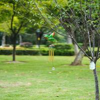 China LED Solar Powered Wind Chime with 100mAh Battery and 6-8 Hour Runtime - Multicolor Metal Garden Ornament for sale