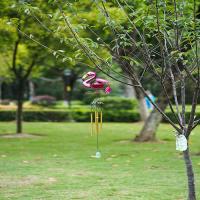China LED Solar Powered Wind Chime with 100mAh Battery and 6-8 Hour Runtime - Multicolor Metal Garden Ornament for sale