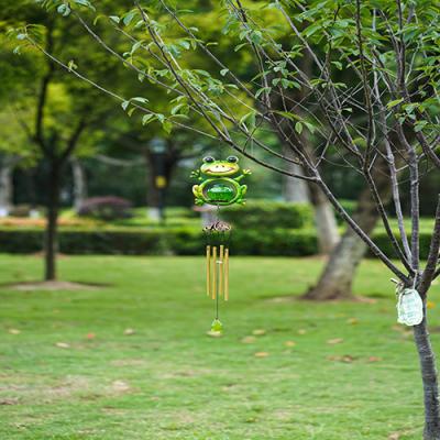 China LED Solar Powered Wind Chime with 100mAh Battery and 6-8 Hour Runtime - Multicolor Metal Garden Ornament for sale