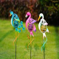 China Solar Powered Garden Bird Ornament with 100mAh Battery and 6-8 Hour LED Lighting - Multi-color Outdoor Decor for sale