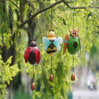China Outdoor Hanging Metal Animal Garden Ornaments Handmade DIY Insects Wind Chime for sale