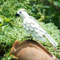China Multicolor Metal Bird Yard Ornaments Weatherproof Small & Medium Animal Sculptures for Garden Decoration for sale