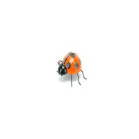 China Metal Ladybird Garden Ornaments Cute Metal Insect Decorations for sale