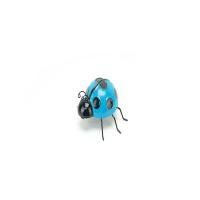 China Small Metal Ladybird Garden Ornaments Artistic Metal Ladybug Wall Decor for sale