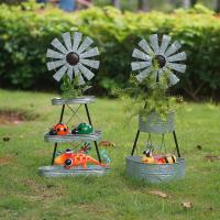 China Modern DIY Metal Windmill Shelf Decor - Customizable 100pc Minimum Order with 60-80 Day Delivery for sale