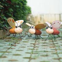 China Decorative Metal Bee Garden Sculpture Art Rustproof Multiple Design for sale