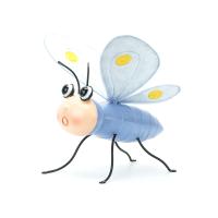 China Colourful Metal Bee Garden Ornaments Multiple Metal Bee Yard Art Customized for sale