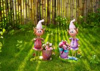 China Indoor And Outdoor Metal Elf Garden Decoration Simple Garden Pot Decoration for sale