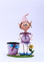 China Metal Cartoon Character Garden Decoration Simple Flowerpot Decoration for sale