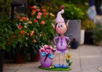 China Metal Cartoon Character Garden Decoration Simple Flowerpot Decoration for sale