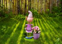 China Metal Cartoon Character Garden Decoration Simple Flowerpot Decoration for sale