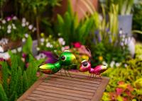 China Locust Metal Garden Ornaments Decor Low Maintenance For Decoration for sale