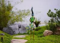 China Sturdy Yard Metal Peacock Decor Garden Statue For Outdoor Bird Lawn for sale