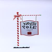 China Custom Metal Christmas Yard Stake Signs - 100 Piece MOQ, 60-80 Day Delivery, Outdoor Garden Decorations for sale
