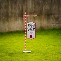 China Custom Metal Christmas Yard Stake Signs - 100 Piece MOQ, 60-80 Day Delivery, Outdoor Garden Decorations for sale