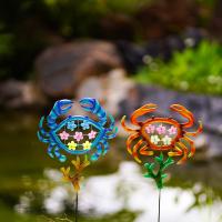 China Animal Crab Metal Yard Ornaments For Home Decoration Easy Installation for sale