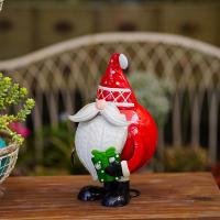 China Custom Metal Christmas Decoration Ornaments - Santa Claus Outdoor Rustproof Garden Statues, Minimum Order 100 Pieces, 60-80 Day Delivery for sale