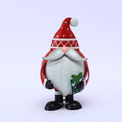 China Custom Metal Christmas Decoration Ornaments - Santa Claus Outdoor Rustproof Garden Statues, Minimum Order 100 Pieces, 60-80 Day Delivery for sale