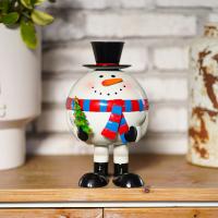 China Custom Metal Christmas Decorations - Handcrafted Snowman, Elk & Santa Shapes with 20,000pcs Monthly Capacity for sale
