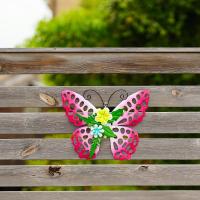 China OEM / ODM Outdoor Metal Butterfly Garden Wall Art Rustproof Customized for sale