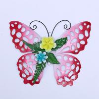 China OEM / ODM Outdoor Metal Butterfly Garden Wall Art Rustproof Customized for sale