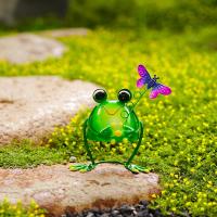 China Rustproof Metal Garden Ornaments - Frogs by The Pond Sculptures, Custom Sizes, 60-80 Day Delivery, 20K Monthly Capacity for sale