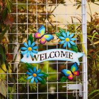 China Rustproof Bee Welcome Wreath Metal Wall Ornament - Custom Sizes 100pcs Minimum Order, 20,000pcs Monthly Capacity for sale