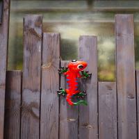China Metal Gecko Wall Decor Outdoor Lizard Sculpture - 500 Piece MOQ, 60-80 Day Delivery, Weather-Resistant Garden Ornament for sale