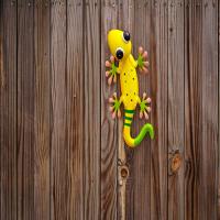 China Outdoor Metal Lizard Wall Decor - Customizable Gecko Metal Art with 800pcs MOQ and 60-80 Day Delivery for sale