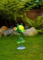 China Frog Unicycle Metal Interior Decoration Outdoor Garden Decorations for sale