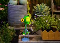 China Frog Unicycle Metal Interior Decoration Outdoor Garden Decorations for sale