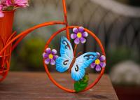 China Various Color Design Metal Bicycle Shape Garden Pot Home Decoration for sale