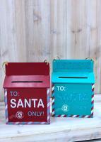 China Custom Metal Christmas Decoration Post Box - 100 Piece Minimum Order with 60-80 Day Delivery for Outdoor Festive Ornaments for sale