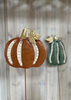 China Metal Harvest Festival Decorations - Outdoor Pumpkin Thanksgiving Yard Ornaments in Small, Medium, Large Sizes for sale