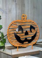 China Space At Halloween Metal Ornaments - Ghost & Pumpkin Garden Decor in Small/Medium Sizes with 100pcs MOQ for sale
