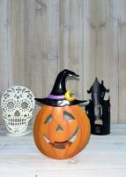 China Space At Metal Halloween Pumpkin Ornaments - Small/Medium Size Candlestick Decorations in Orange, Brown, Yellow for sale