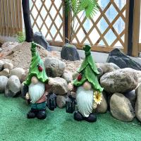 China Space At Polyresin Garden Gnome Ornaments with Solar LED Light - Weatherproof Outdoor Statues in Various Sizes for sale