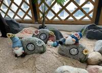 China Solar Magnesium Oxide Garden Gnome Statue with LED Lighting - Multiple Sizes 60-80 Day Delivery for sale