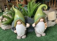 China Custom Magnesium Oxide Garden Gnome Statue with Weatherproof Design - 100pcs MOQ, 60-80 Day Delivery for sale