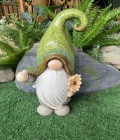 China Custom Magnesium Oxide Garden Gnome Statue with Weatherproof Design - 100pcs MOQ, 60-80 Day Delivery for sale