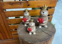 China OEM ODM Ceramic Pottery Garden Ornaments Cat Shape Decoration - Custom Sizes, 500 MOQ, Handmade for sale