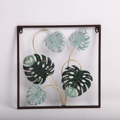China Square Iron Frame Wall Hanging Ornaments - High Durability Handmade Home Decor with Customizable Size and 60-80 Day Delivery for sale