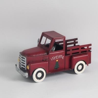 China Modern Metal Christmas Decorations - Red Car Handicrafts with Custom Sizing, 100pcs Minimum Order, 20000pcs Monthly Capacity for sale