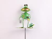 China Metal Frog Solar Powered Decorative Item With Small / Medium Size for sale