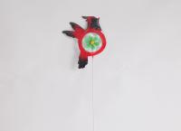 China Colorful Metal Animal Outdoor Garden Decoration With Windmill Butterfly Bee Ladybug Bird for sale