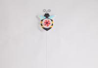 China Colorful Metal Animal Outdoor Garden Decoration With Windmill Butterfly Bee Ladybug Bird for sale